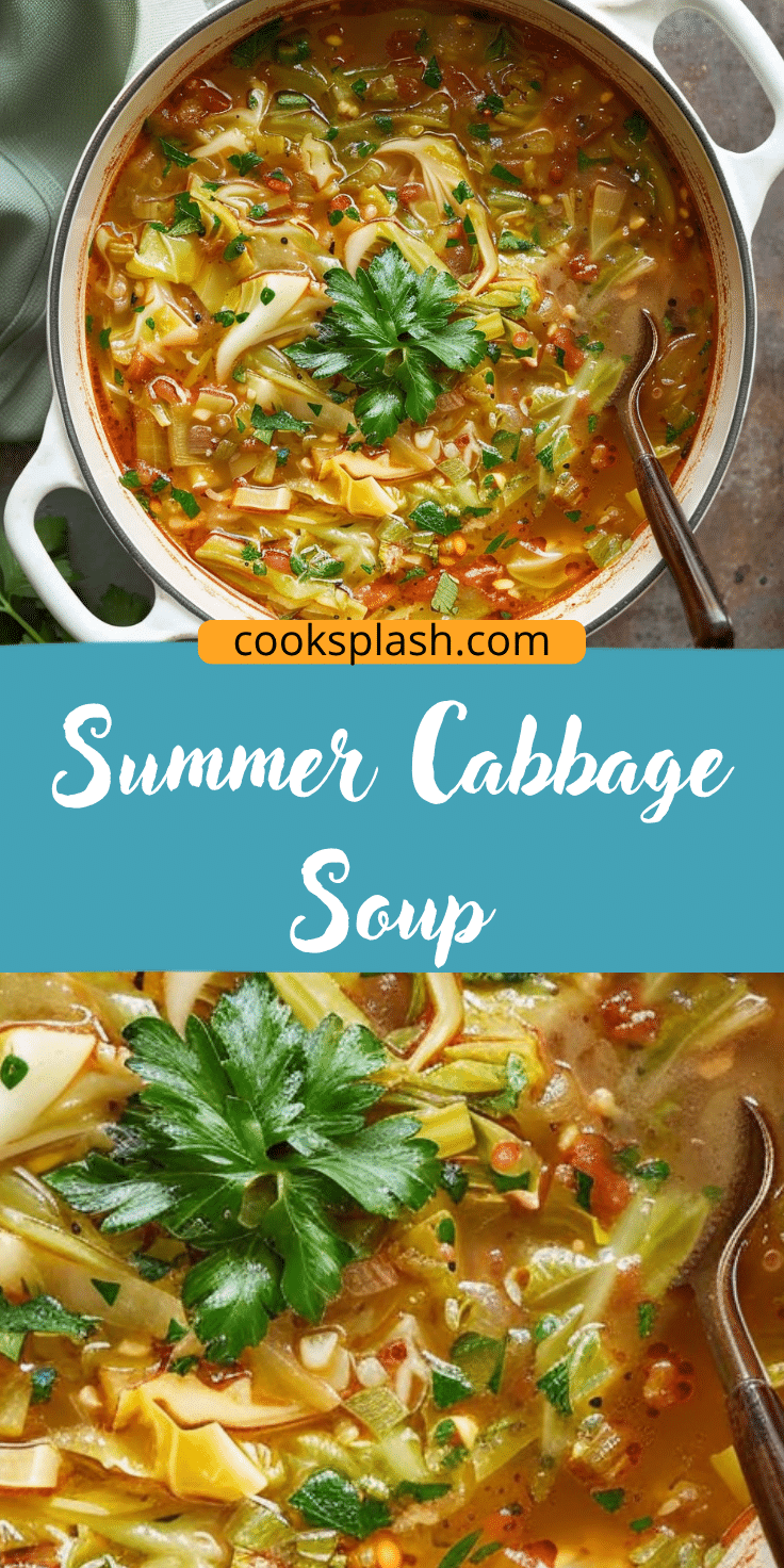 Summer Cabbage Soup | Cook Splash