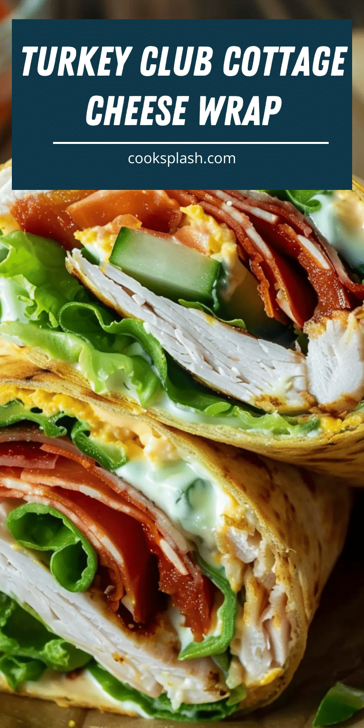 Turkey Club Cottage Cheese Wrap | Cook Splash