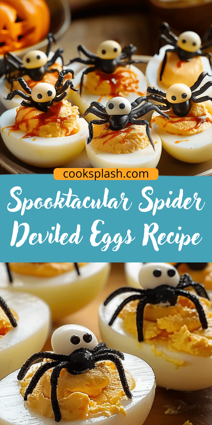 Spooktacular Spider Deviled Eggs Recipe For Halloween Fun Cook Splash