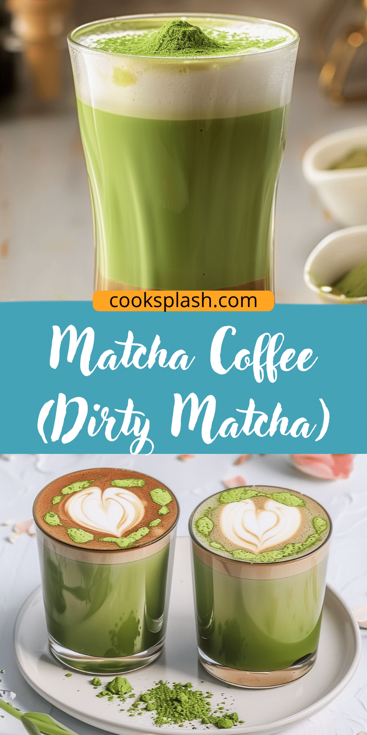 Matcha Coffee (Dirty Matcha) | Cook Splash