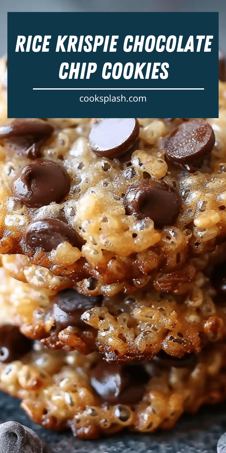 Rice Krispie Chocolate Chip Cookies | Cook Splash